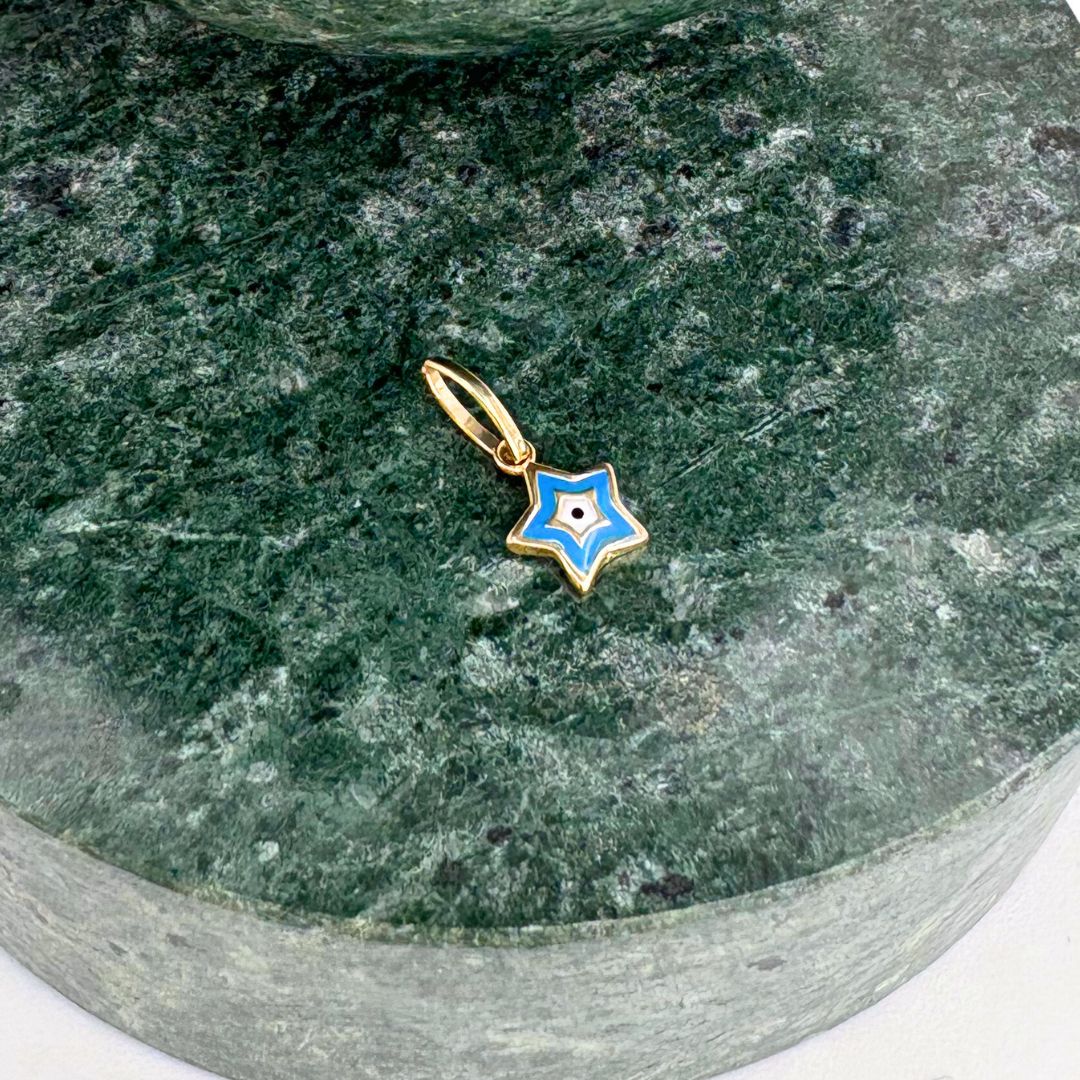 C0034 || Enamel Evil Eye– A R M E D