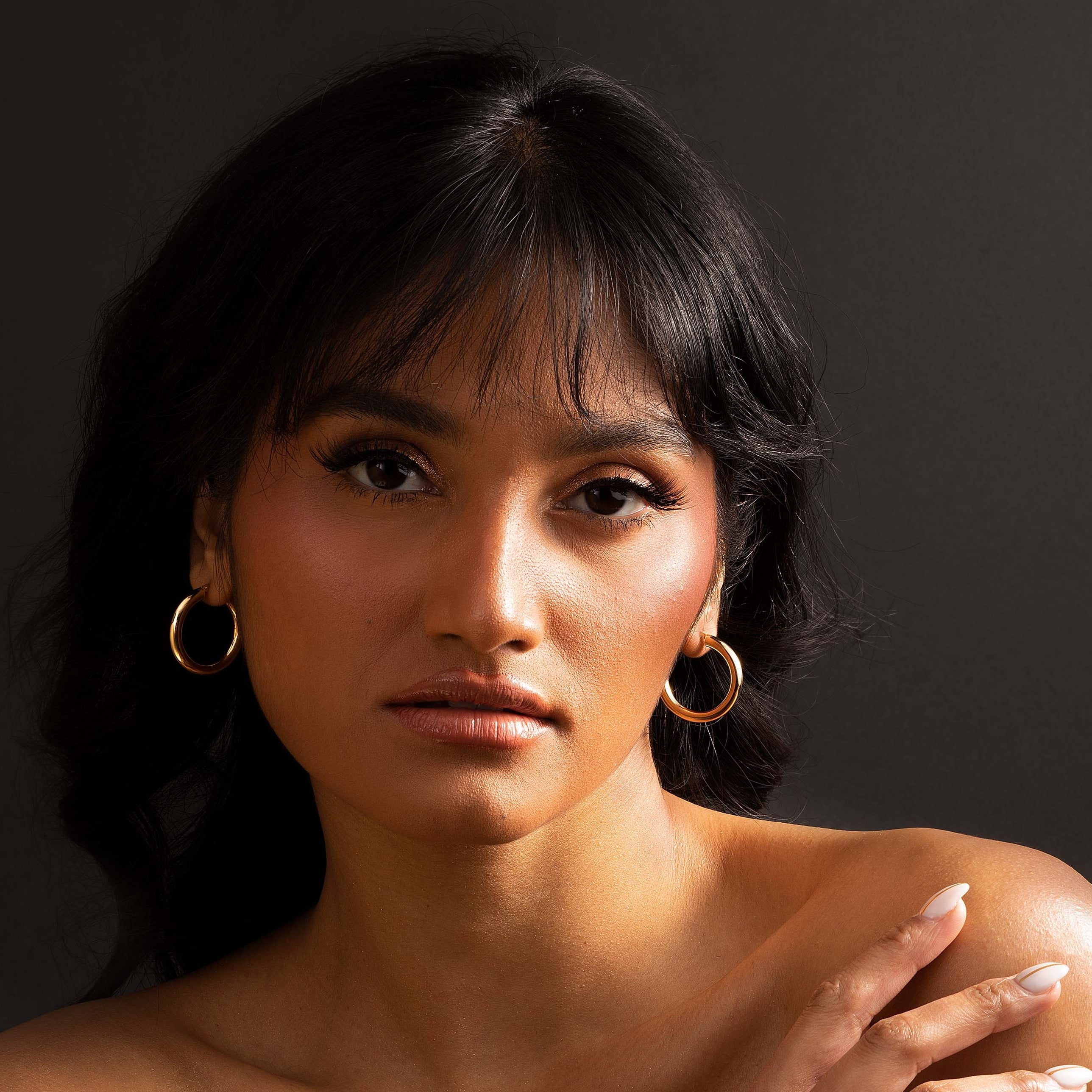 E0009 || Hollow Hoops Large– A R M E D